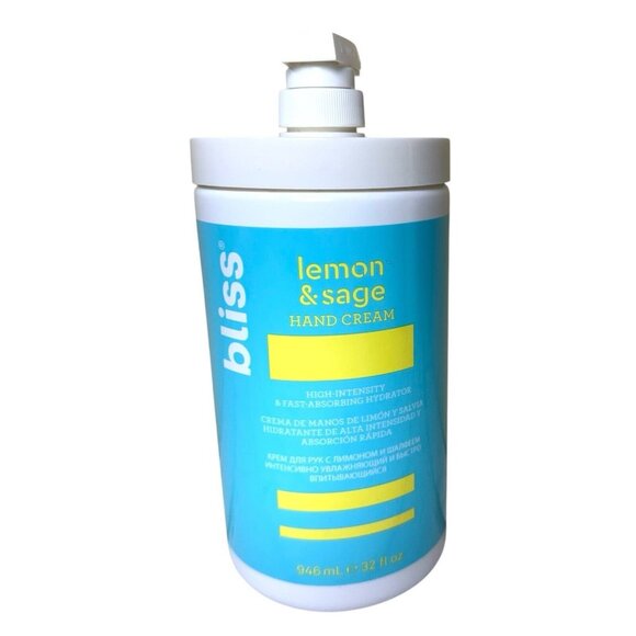Bliss | Bath & Body | New Bliss Lemon Sage Hand Cream Family Size 32oz ...